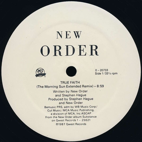 New Order - True Faith - Vinyl Pussycat Records