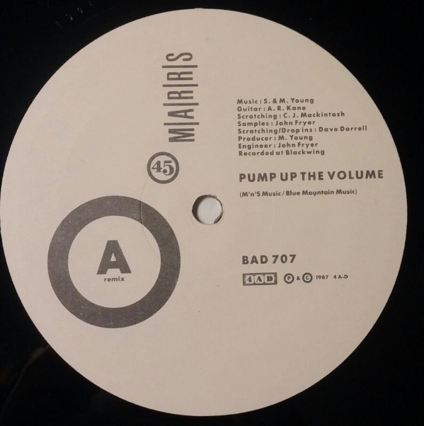 M|A|R|R|S - Pump Up The Volume (Remix) - Vinyl Pussycat Records