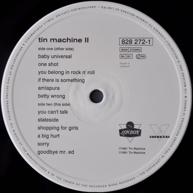 Tin Machine ‎– Tin Machine II LP