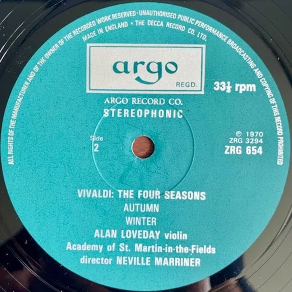 Vivaldi - The Four Seasons, Academy Of St. Martin-in-the-Fields ...