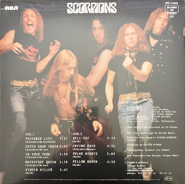 Scorpions – Virgin KiIler (Limited Edition) - Vinyl Pussycat Records