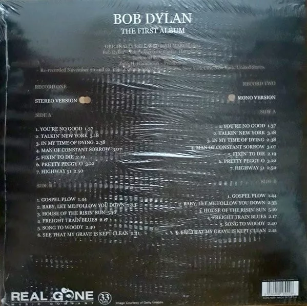 Bob Dylan – The First Album (Limited Edition) - Vinyl Pussycat Records