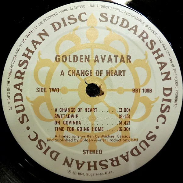 Golden Avatar - A Change Of Heart - Vinyl Pussycat Records