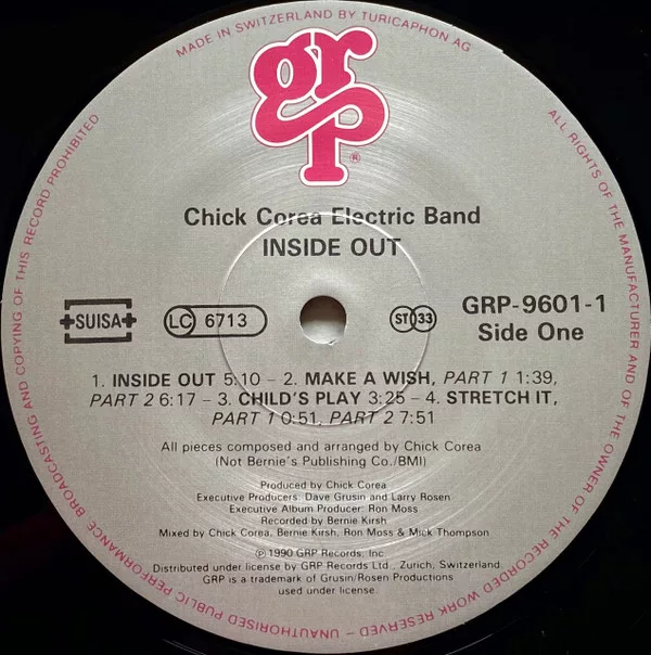 Chick Corea Elektric Band - Inside Out - Vinyl Pussycat Records