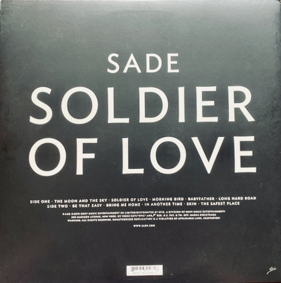 Sade - Soldier Of Love - Vinyl Pussycat Records