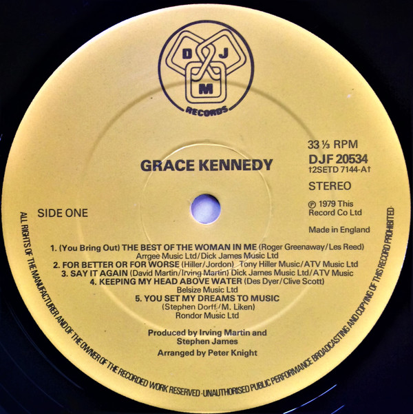 Grace Kennedy - Grace Kennedy - Vinyl Pussycat Records