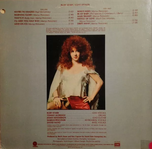 Ruby Starr - Scene Stealer - Vinyl Pussycat Records