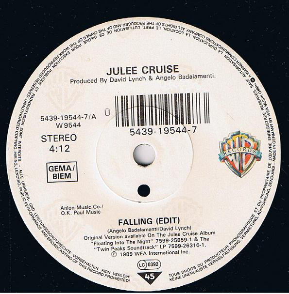 Julee Cruise - Falling (The Theme From Twin Peaks) - Vinyl Pussycat Records
