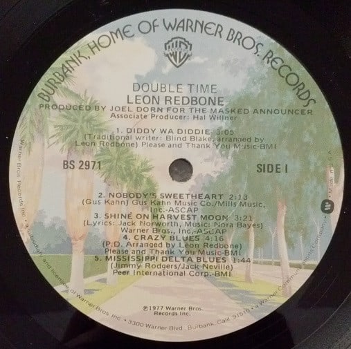 Leon Redbone - Double Time - Vinyl Pussycat Records