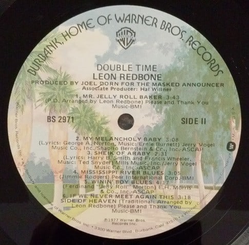 Leon Redbone - Double Time - Vinyl Pussycat Records