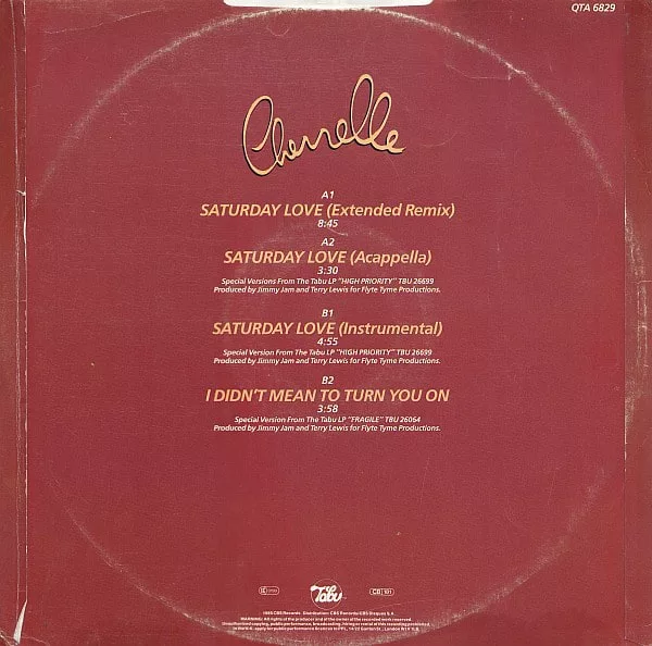 Cherrelle With Alexander O'Neal - Saturday Love (Extended Remix ...