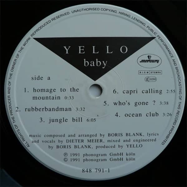 Yello ‎– Baby
